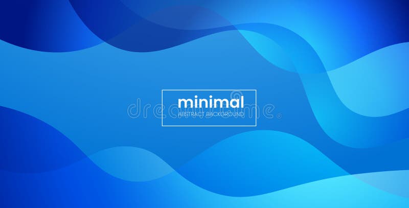Minimal Abstract Blue Liquid Gradient Color with Simple Shape Cool ...