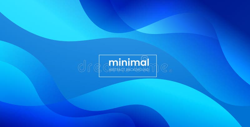 Minimal Abstract Blue Liquid Gradient Color with Simple Shape Cool ...