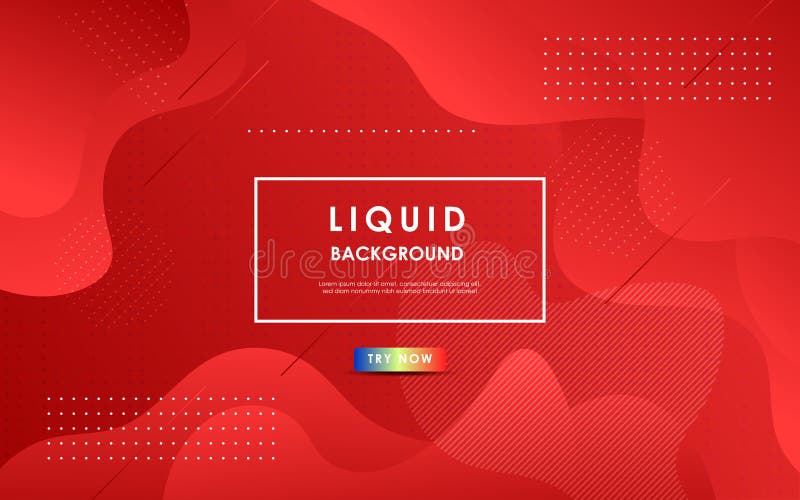 Minimal Abstract Colorful Red Liquid Color Gradient, Fluid Shape ...
