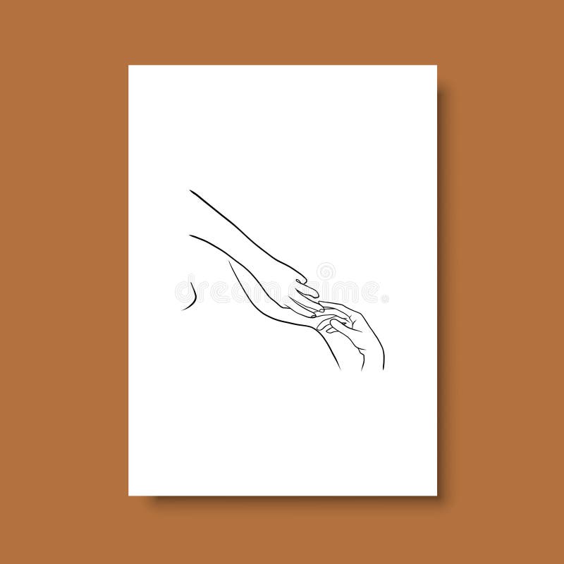 Minimal and Abstract Continuous Line Drawing of Vector Image. Stock ...