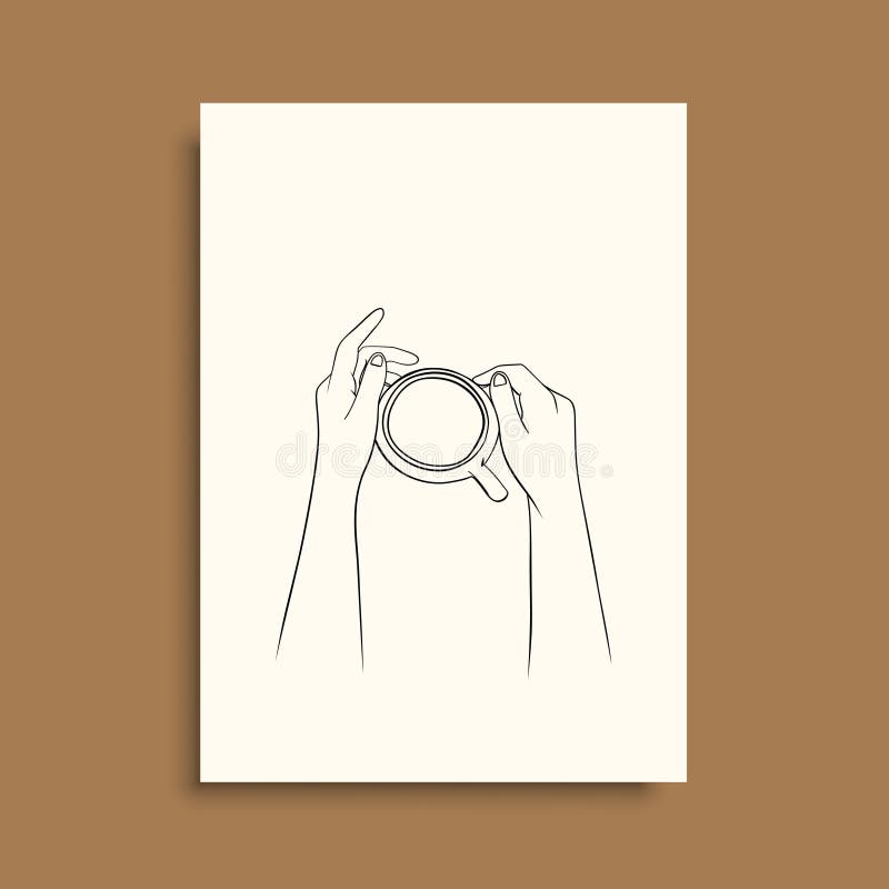 Minimal and Abstract Continuous Line Drawing of Vector Image. Stock ...