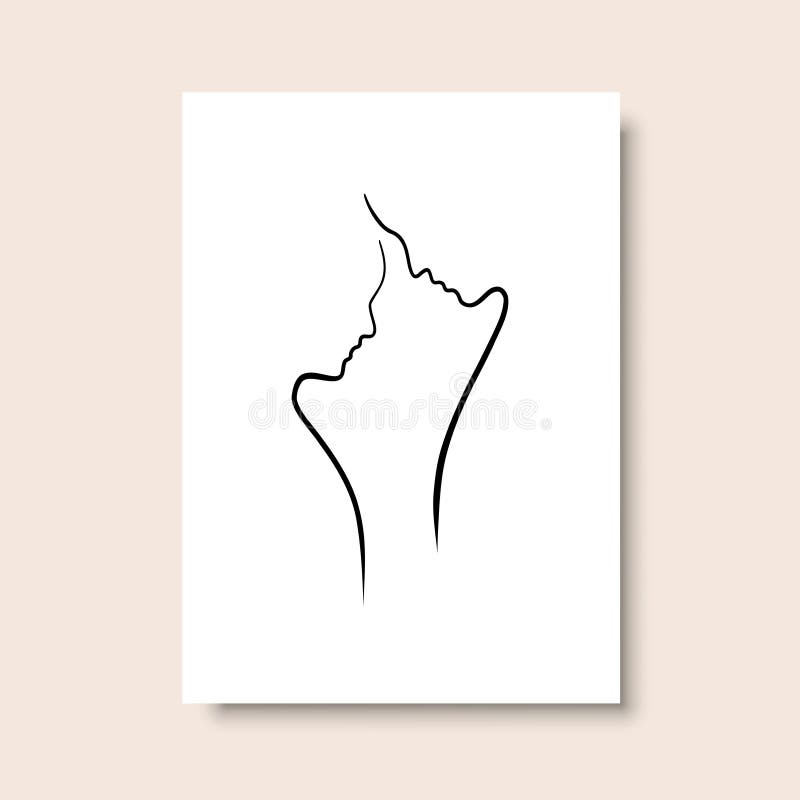 Minimal and Abstract Continuous Line Drawing of Vector Image. Stock ... Minimal and Abstract Continuous Line Drawing of Vector Image. Stock ...