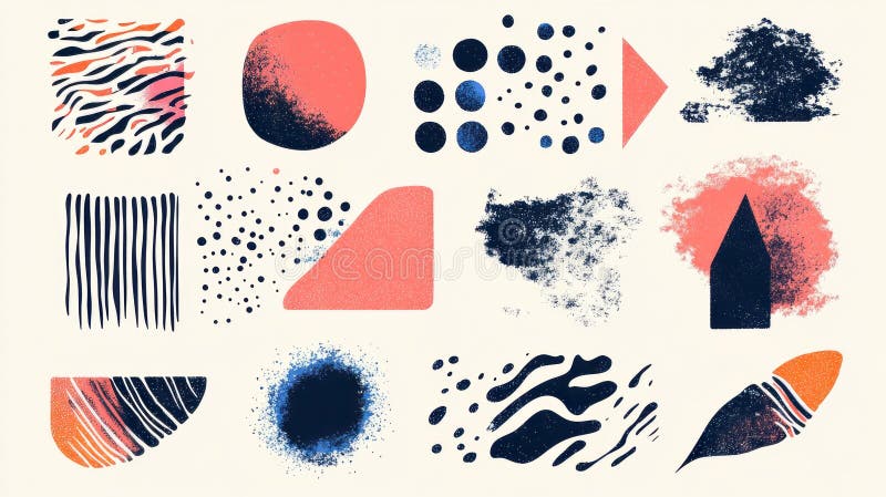 The Minimal Abstract Creative Shape. Retro 80 S Elements Collection ...