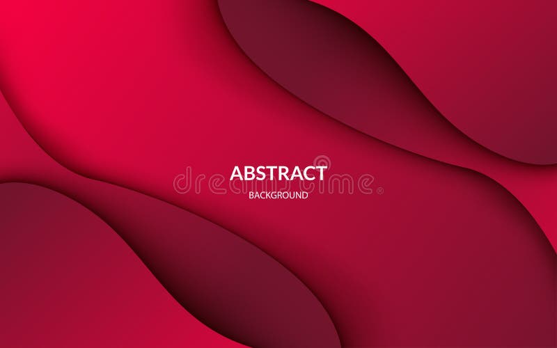 Minimal Abstract Dark Red Gradient Wavy Shape Geometric Background with ...