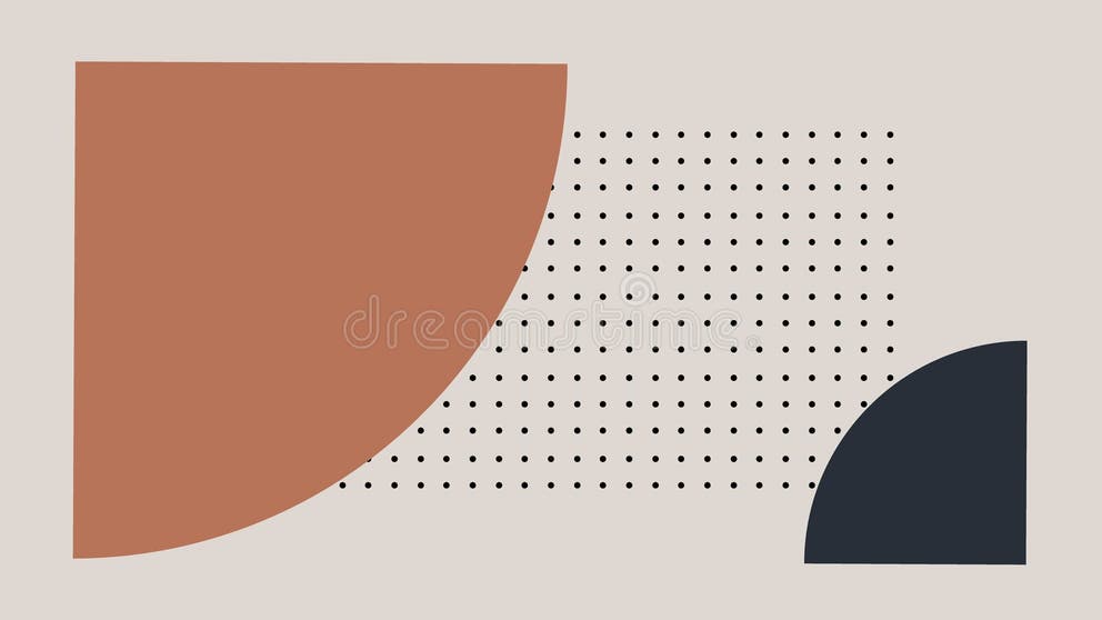 Minimal Abstract Design with Bold Arcs Stock Illustration ...