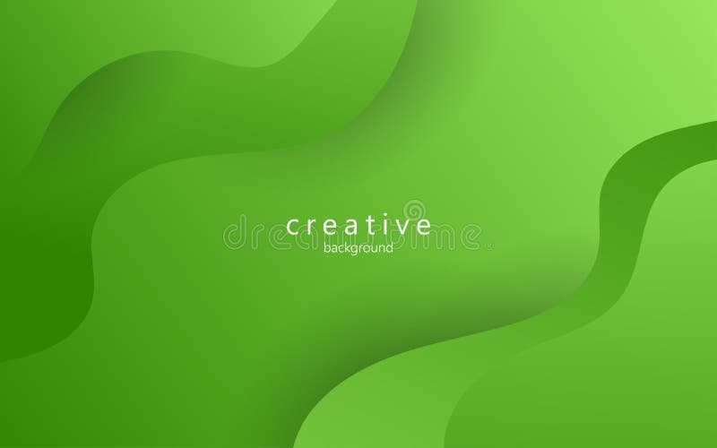 Minimal Abstract Dynamic Green Gradient Color Fluid, Liquid Wavy Shape ...