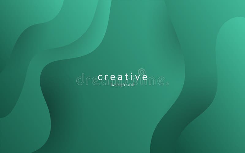 Minimal Abstract Dynamic Green Gradient Color Fluid, Liquid Wavy Shape ...