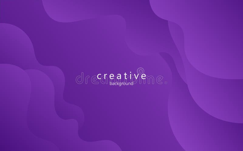 Minimal Abstract Dynamic Purple Gradient Color Fluid, Liquid Wavy Shape ...