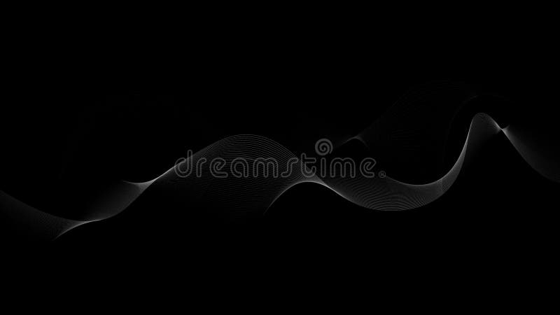 Minimal Abstract Grid Wave Background. Black and White Grid Wave ...
