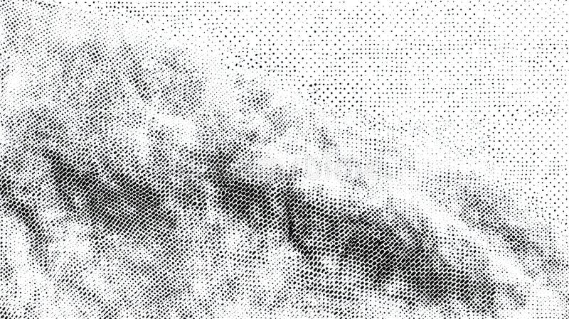 Abstract Halftone Cloud Texture with Black and White Gradient Stock ...