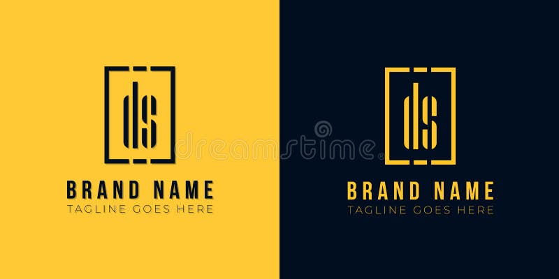 Minimal Abstract Initial Letter DS Logo Stock Vector - Illustration of ...