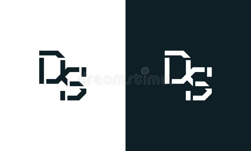 Minimal Abstract Initial Letter DS Logo Stock Vector - Illustration of ...