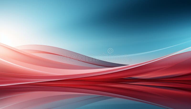 Minimal Abstract Light Red Wave Background Wallpaper Generative AI ...