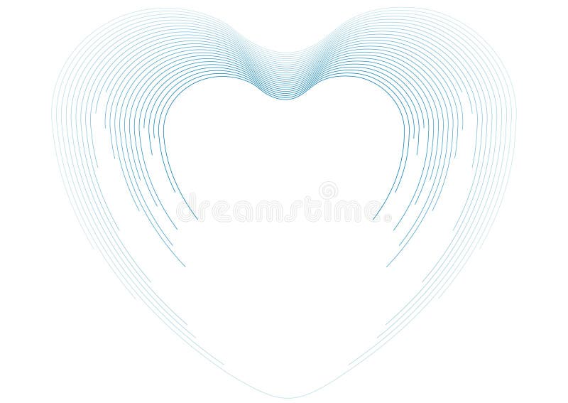 Minimal Abstract Valentines Day Background with Linear Heart Stock ...