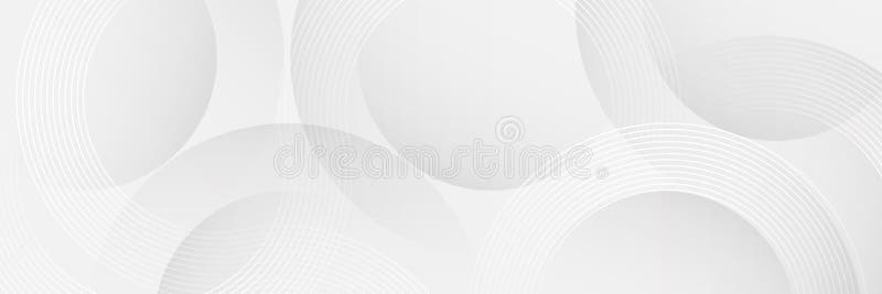 Minimal Abstract White Background with Circular Lines Stock ...