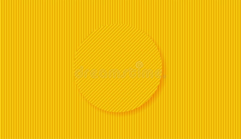 Minimal Abstract Yellow Background, Vector Lines Pattern Stock Vector ...
