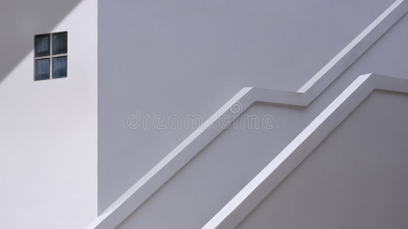 Sunlight and Shadow on Surface of Concrete Stair Railing Outside of ...