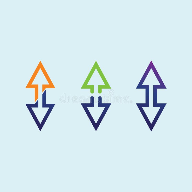 Minimal Arrow Symbol Pack in Vector Format Stock Illustration ...
