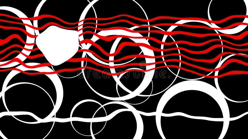 Minimal Art of Irregular Circular Shapes Stock Illustration ...