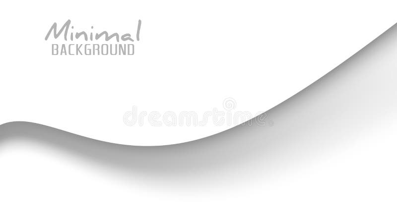 Minimal Background with Gray Wave. Simple Vector Graphics Stock Vector ...
