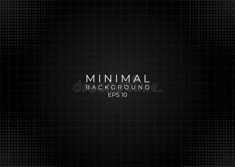 Minimal Background Grid Modern Design Color Black Style and Halftone ...