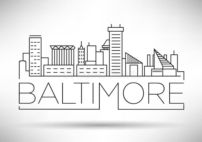 Baltimore Skyline Stock Illustrations – 342 Baltimore Skyline Stock ...