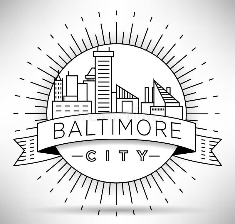 Baltimore Skyline Stock Illustrations – 414 Baltimore Skyline Stock ...
