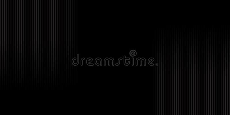 Minimal Banner with Black Stripes Design Stock Vector - Illustration of ...