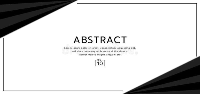 Minimal Black Frame Design Triangle Shape Overlap Layer Style Stock ...