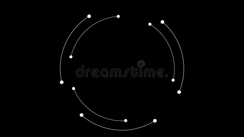 Minimal Black and White Preloader with Circle. Loading Wheel Animation ...