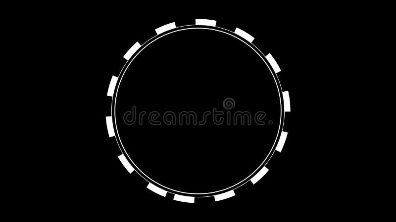 Minimal Black and White Preloader with Circle. Loading Wheel Animation ...