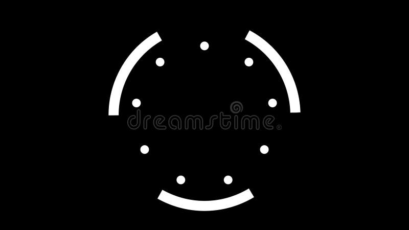 Minimal Black and White Preloader with Circle. Loading Wheel Animation ...