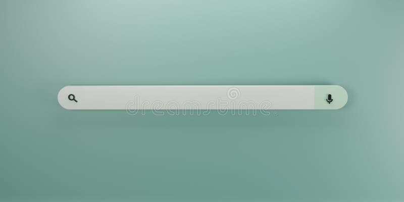 Minimal Blank Search Bar on Green Background. Search Bar for Ui, Design ...