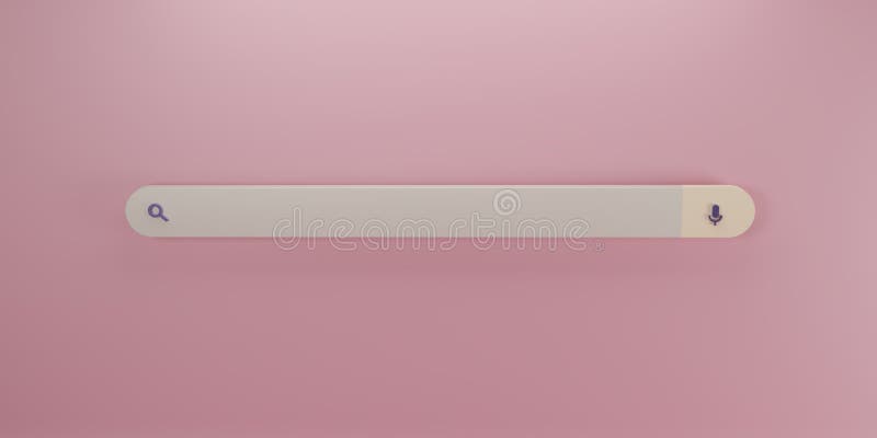 Minimal Blank Search Bar on Pink Background. Search Bar for Ui, Design ...