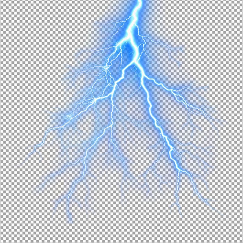 A Minimal Blue Lightning Thunder Stock Photo - Illustration of nature ...
