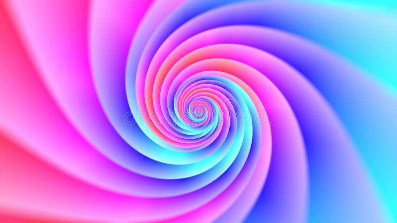 Minimal Blue and Red Spiral in Infinite Rotation. Stock Footage - Video ...