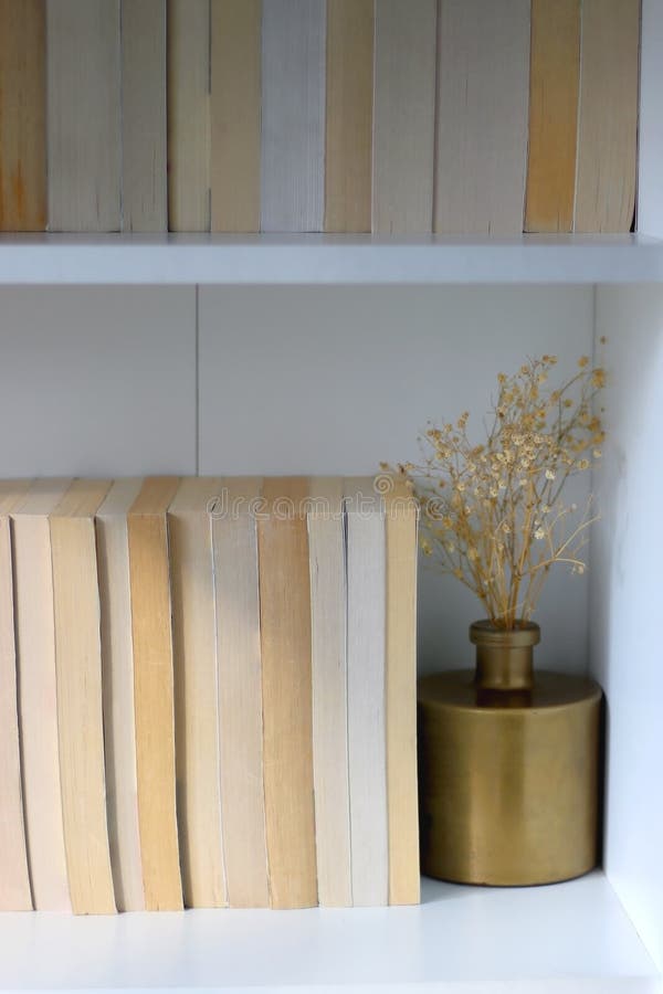 Minimal Bookshelf stock image. Image of decoration, minimalism - 267308671