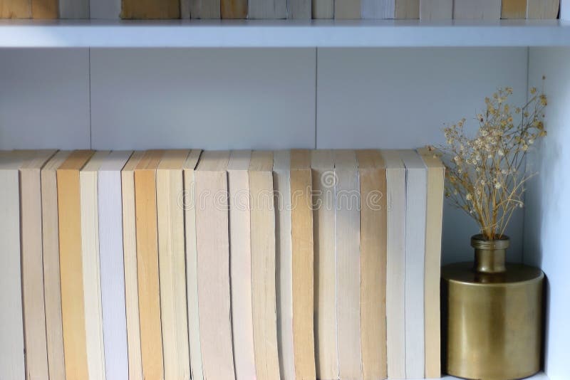 Minimal Bookshelf stock image. Image of decor, decorative - 268514133