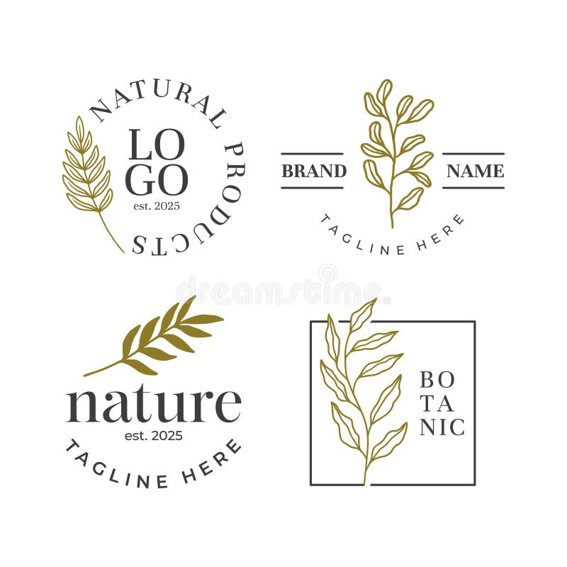 Botanical Logo Stock Illustrations – 182,764 Botanical Logo Stock ...
