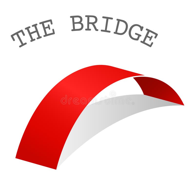 Minimal Bridge Icon, Connection Concept , Vector Stock Vector ...