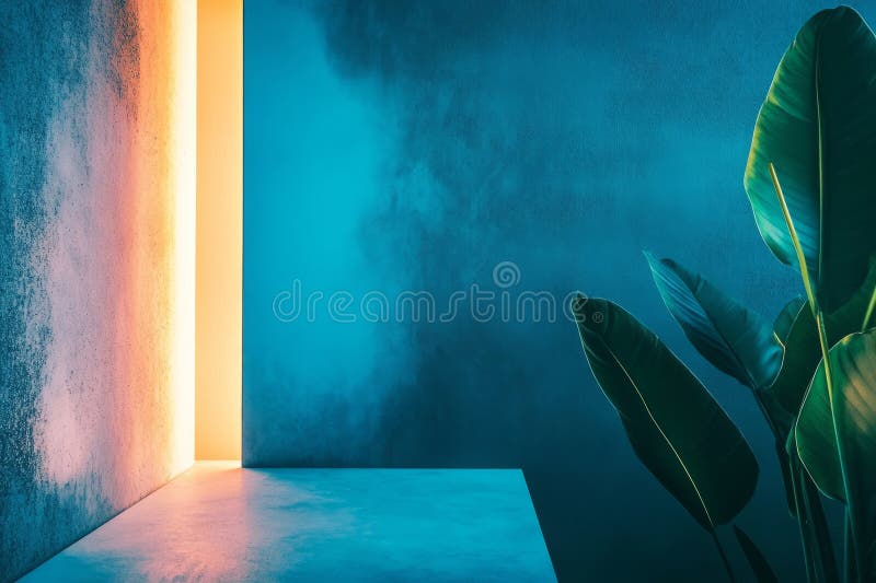 A Minimal Brutalist Structure Background with Monolithic Shapes, Cold ...