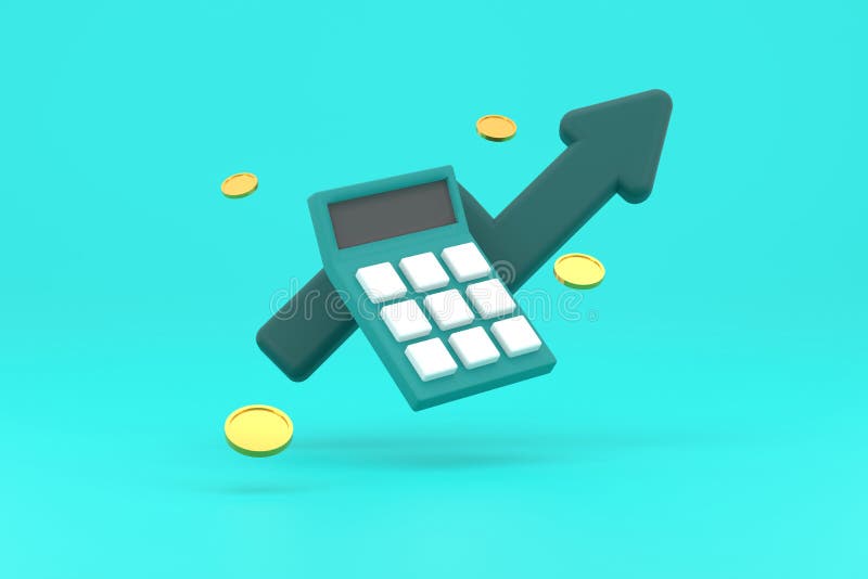 Minimal Calculator Concept of Financial Management. Calculating ...