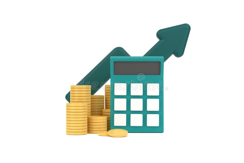 Minimal Calculator Concept of Financial Management. Calculator with ...