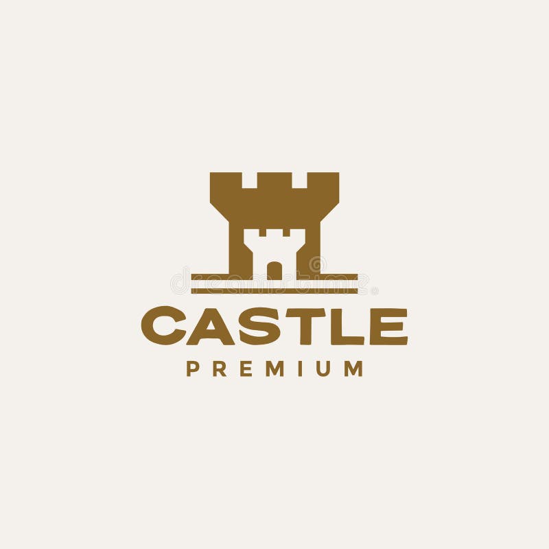 Minimal Castle Gate Logo Design Stock Vector - Illustration of creative ...