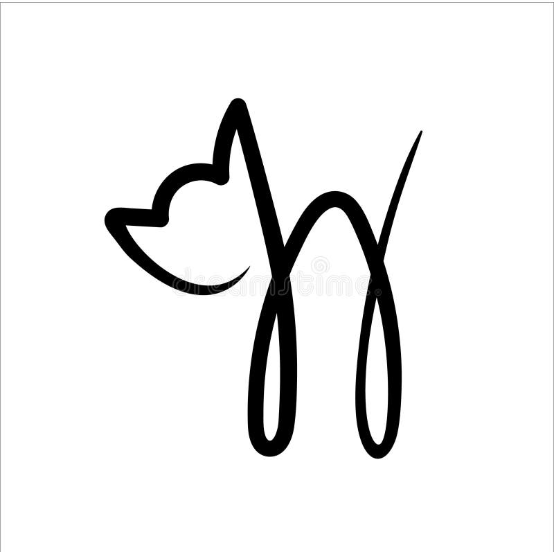 Simple Stylized Cat Logo Stock Illustrations – 366 Simple Stylized Cat ...