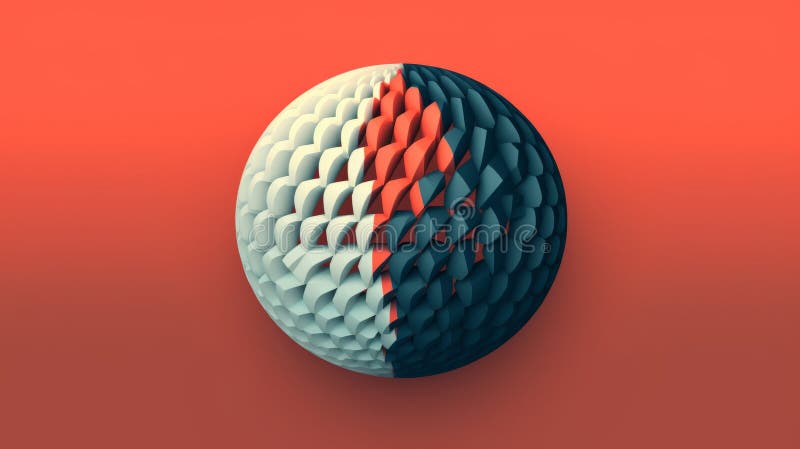 Minimal Cd Cover with Two-color Sphere Pattern Stock Illustration ...