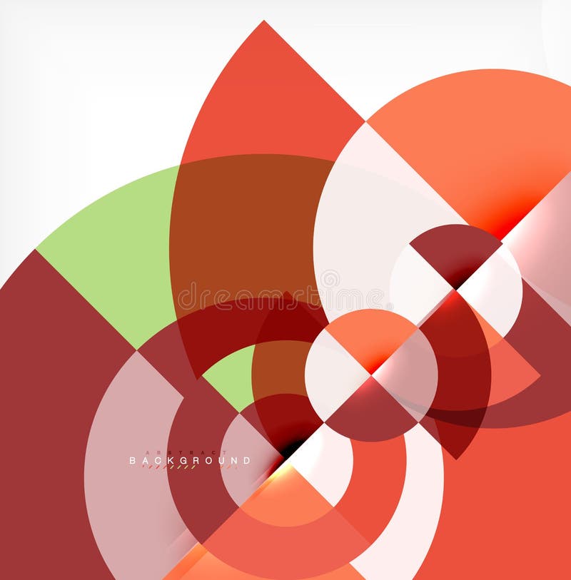 Minimal Circle Abstract Background Design, Multicolored Template for ...