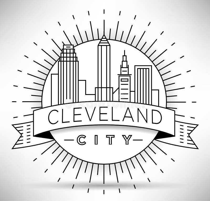 Cleveland Skyline Silhouette Stock Illustrations – 123 Cleveland ...