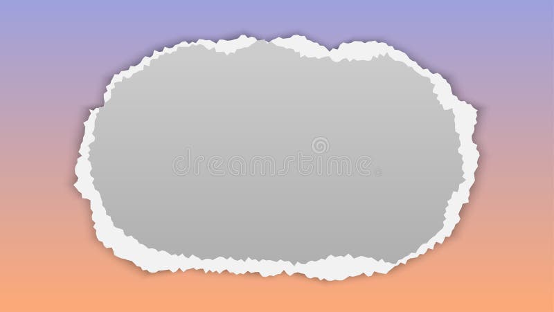 Set of Minimal Paper Ripped Design Template Stock Vector - Illustration ...