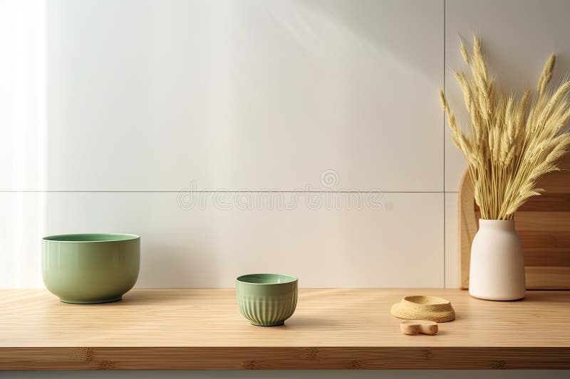 Minimal Cook Counter Mockup Design for Product with Copy Space Stock ...